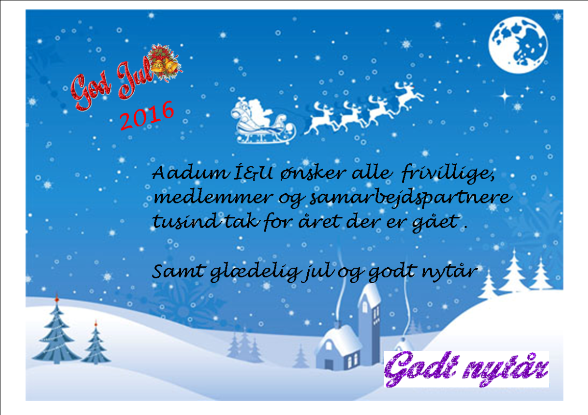Aadum I&U ønsker alle en glædelig jul - Aadum I&U